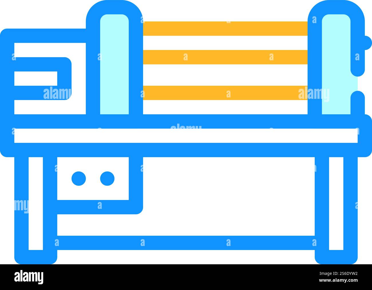 rolling machine color icon vector. rolling machine sign. isolated ...