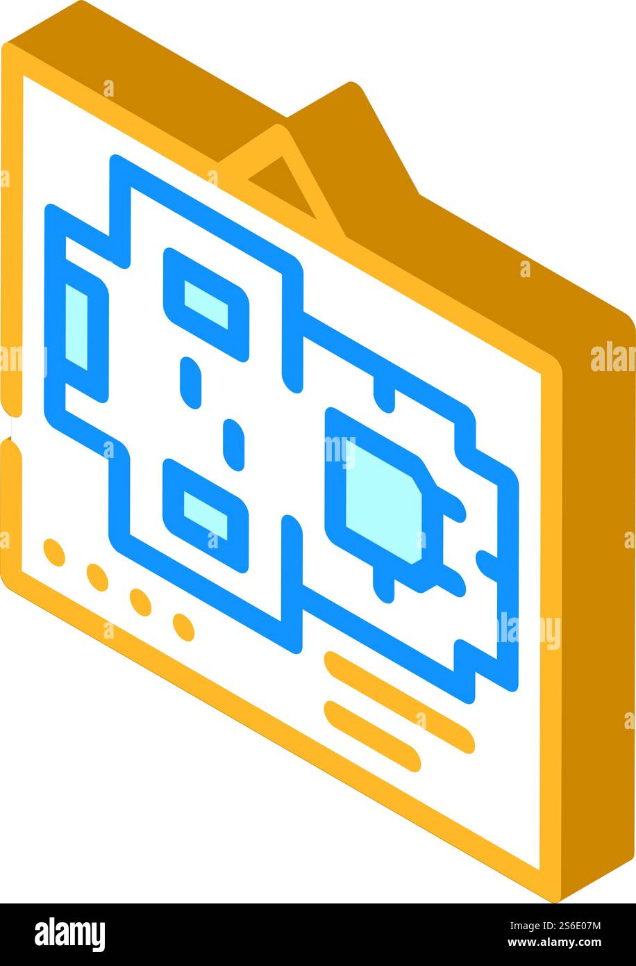 exhibition plan museum isometric icon vector. exhibition plan museum ...