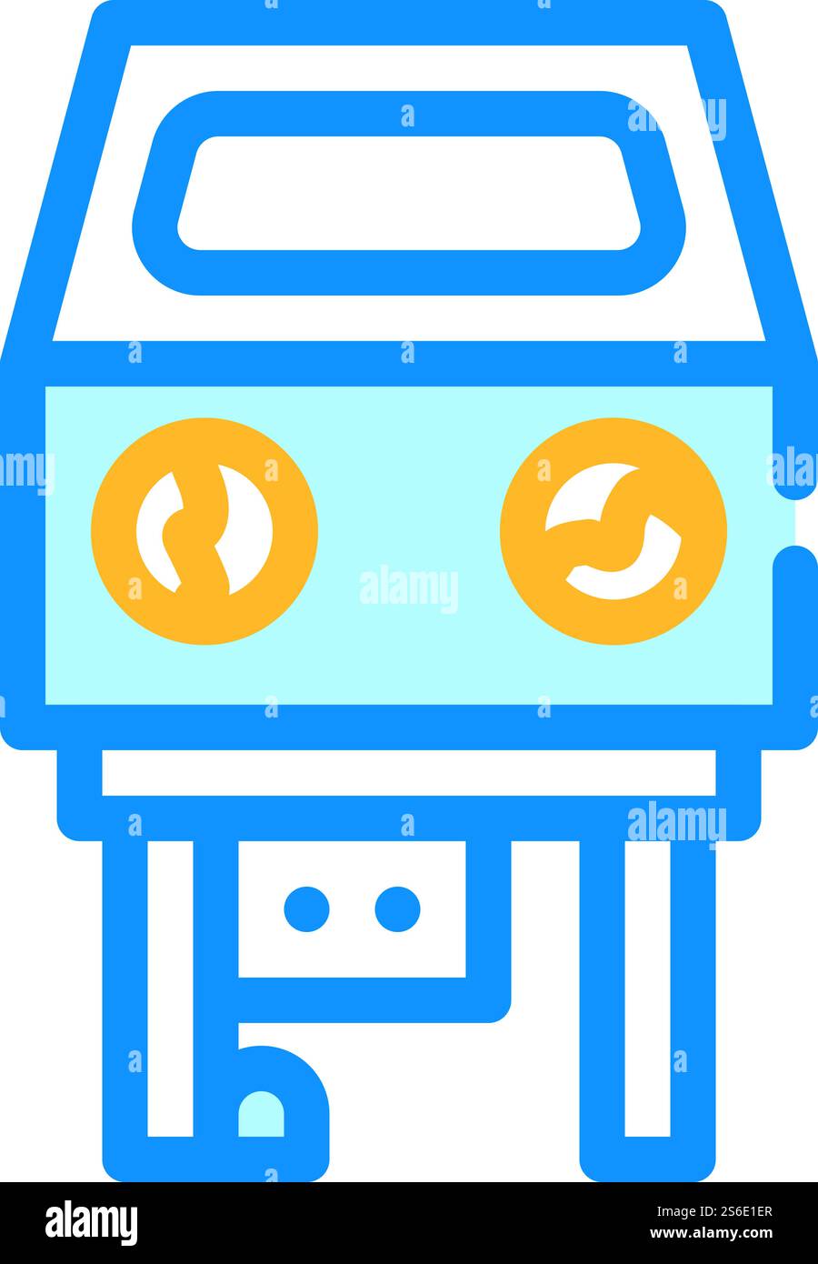 sandblasting chamber color icon vector. sandblasting chamber sign ...