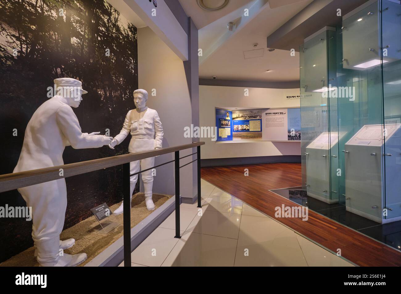 A diorama shows Ahn Jung-geun forming an armed resistance group to save ...