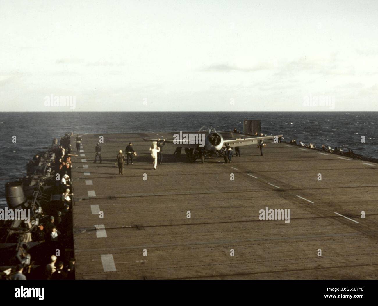 General Motors FM Wildcat aboard USS Corregidor (CVE-58), circa in 1944 ...