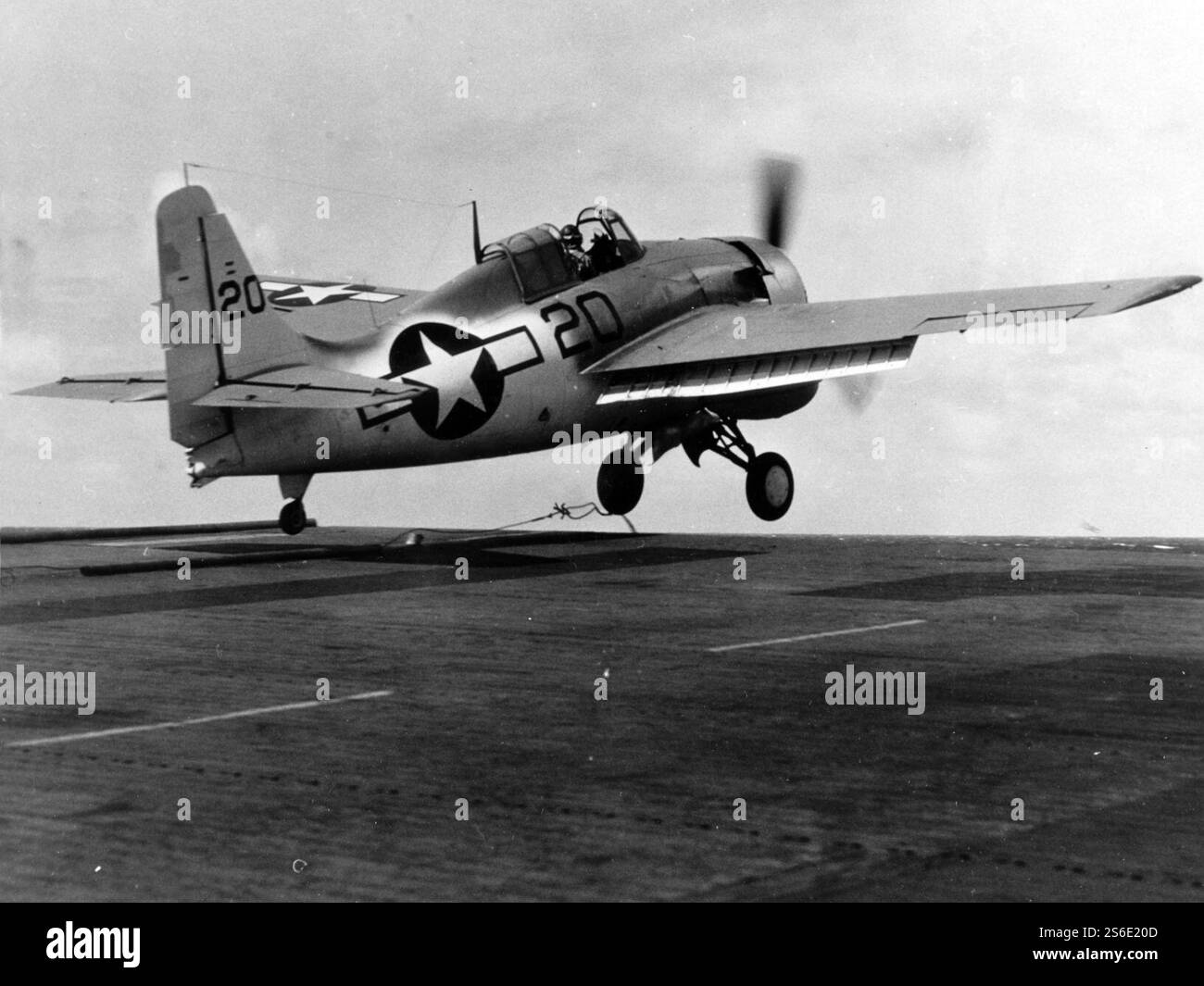 General Motors FM-2 Wildcat launched from USS Core (CVE-13) on 12 April ...