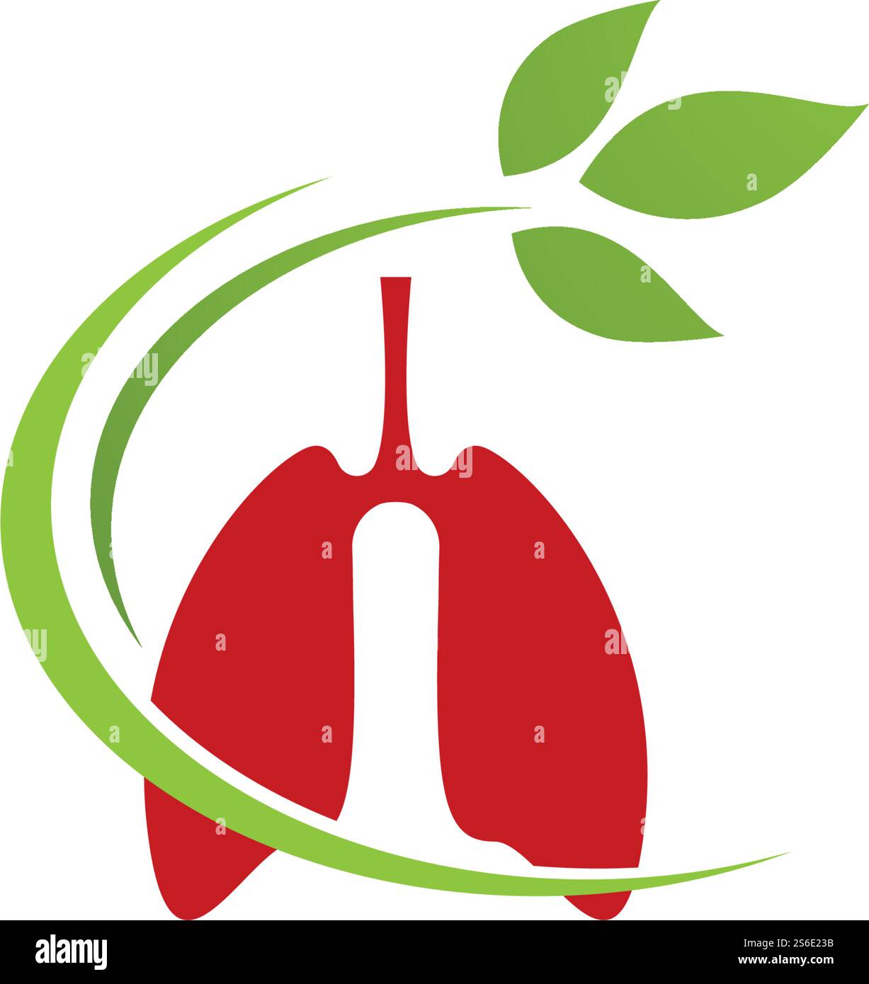 Lungs illustration vector template design Stock Vector Image & Art - Alamy