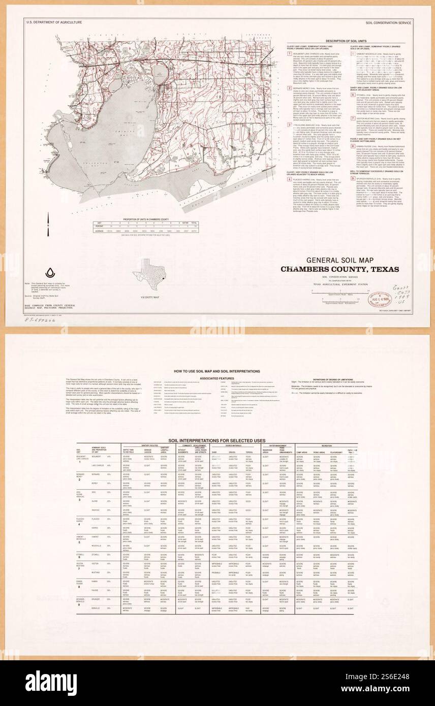 Chambers county map hi-res stock photography and images - Alamy