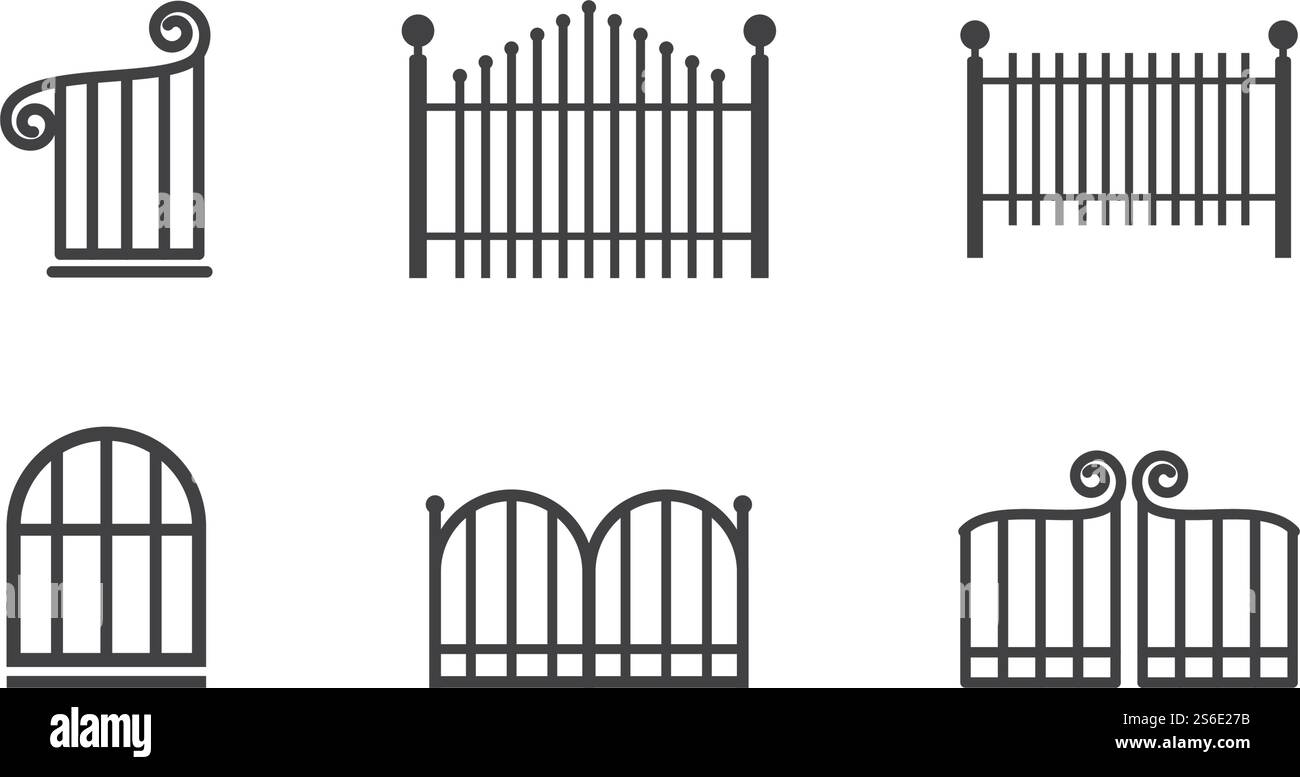 Gate icon flat design vector Stock Vector Image & Art - Alamy