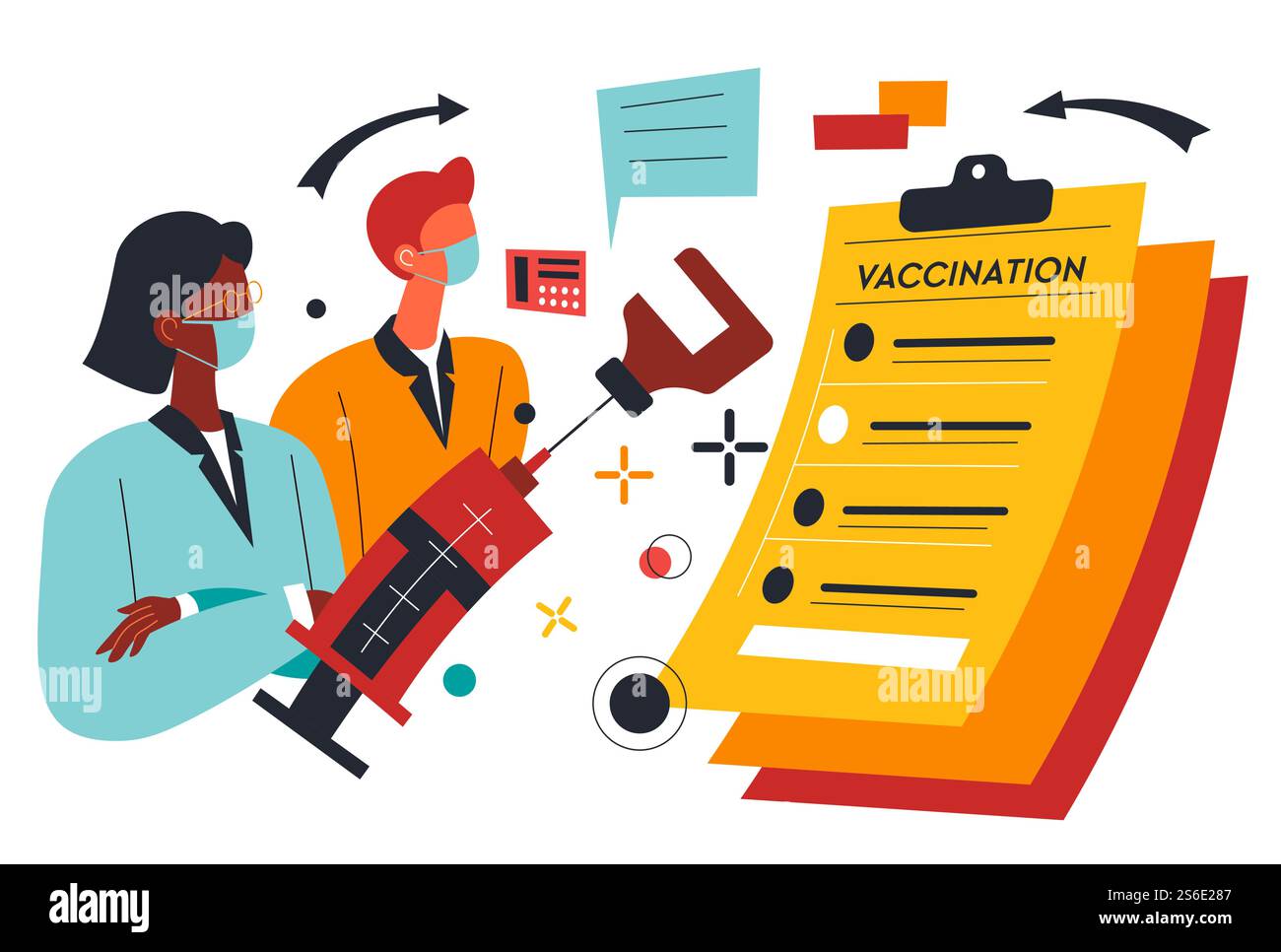 Scientists inventing new cue from diseases. People in laboratory ...