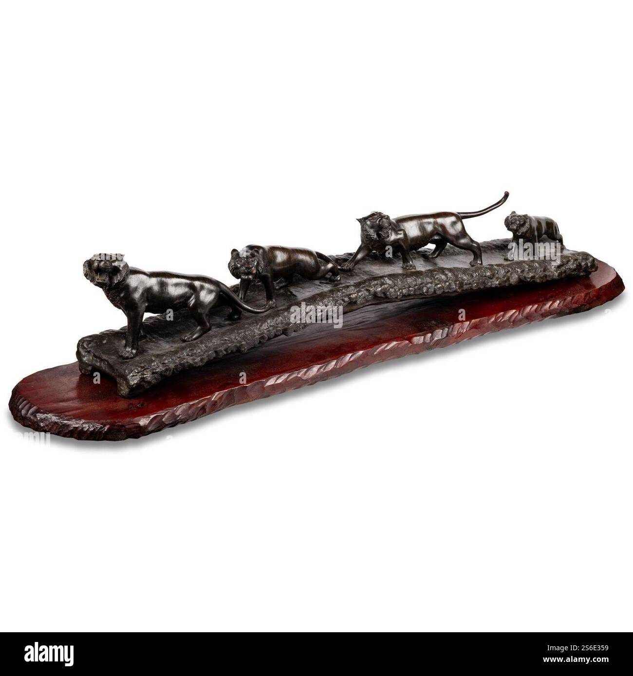 Genryusai Seiya - the four ferocious beasts cast crossing a bridge ...