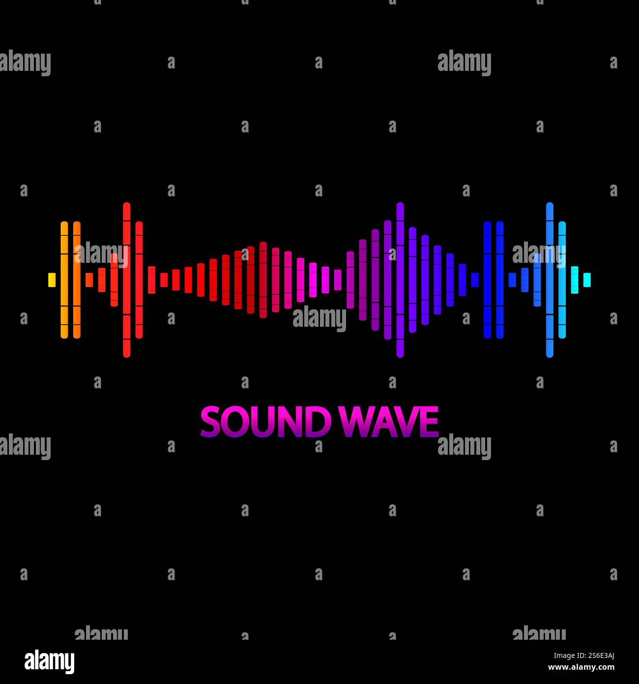 Sound Wave. Colorful sound waves for party, DJ, pub, clubs, discos ...