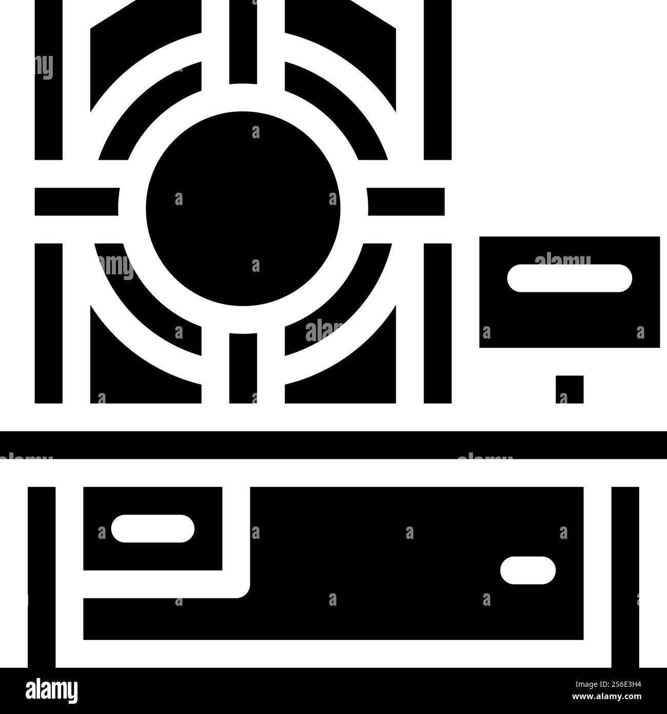 industrial crimping machine glyph icon vector. industrial crimping ...
