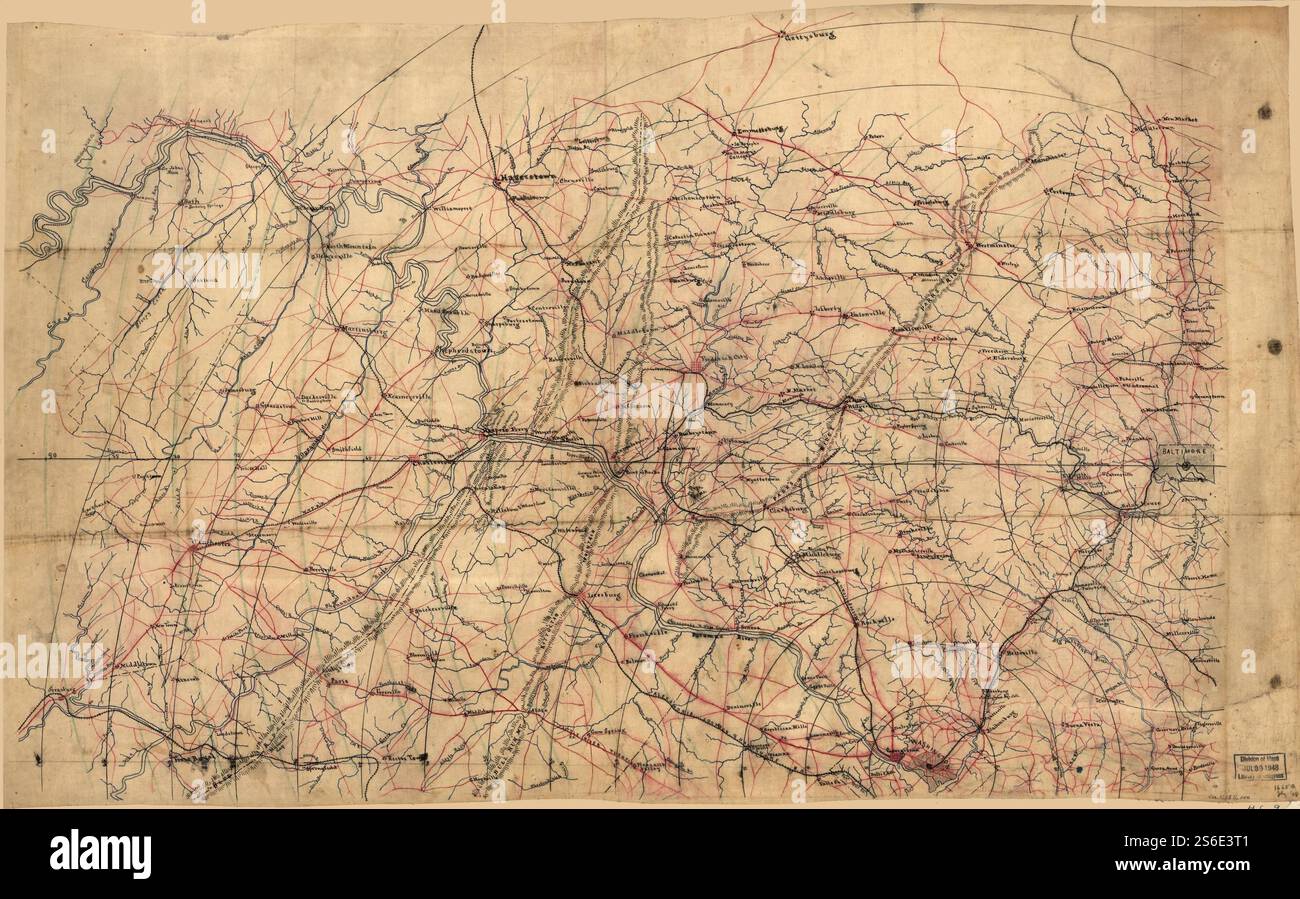 [Map of portions of Virginia and Maryland, extending from Baltimore to ...