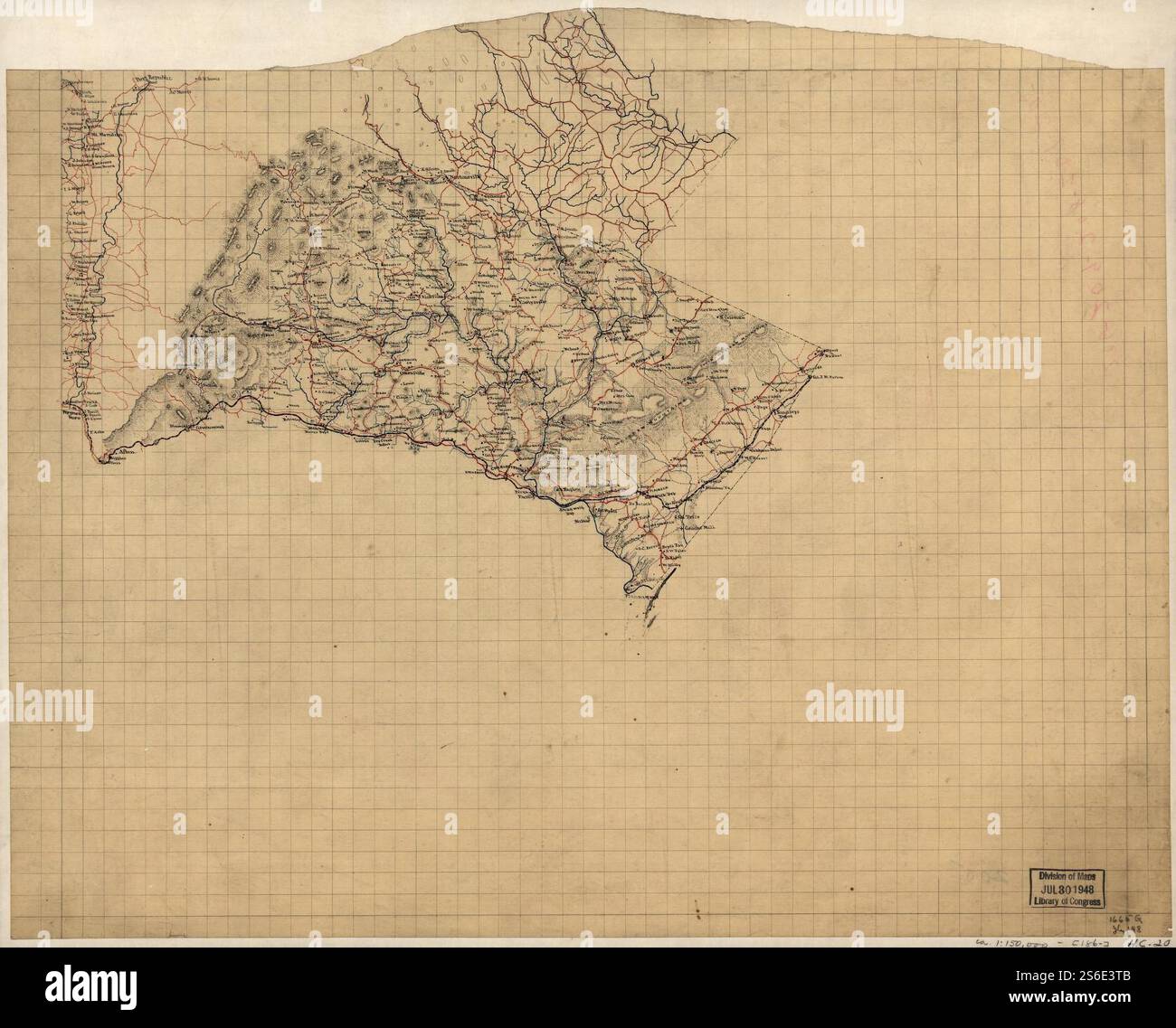 [Map of Albemarle County, north of the Virginia Central Railroad, and a ...