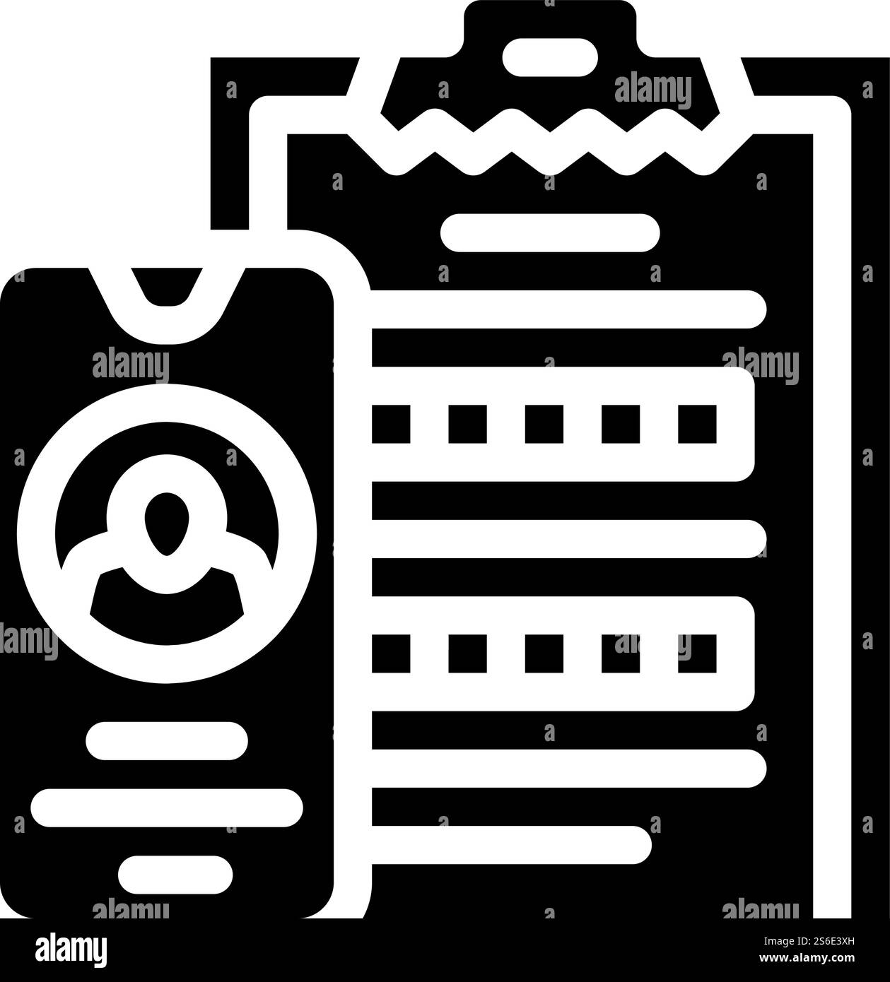 client questionnaire call center glyph icon vector. client ...