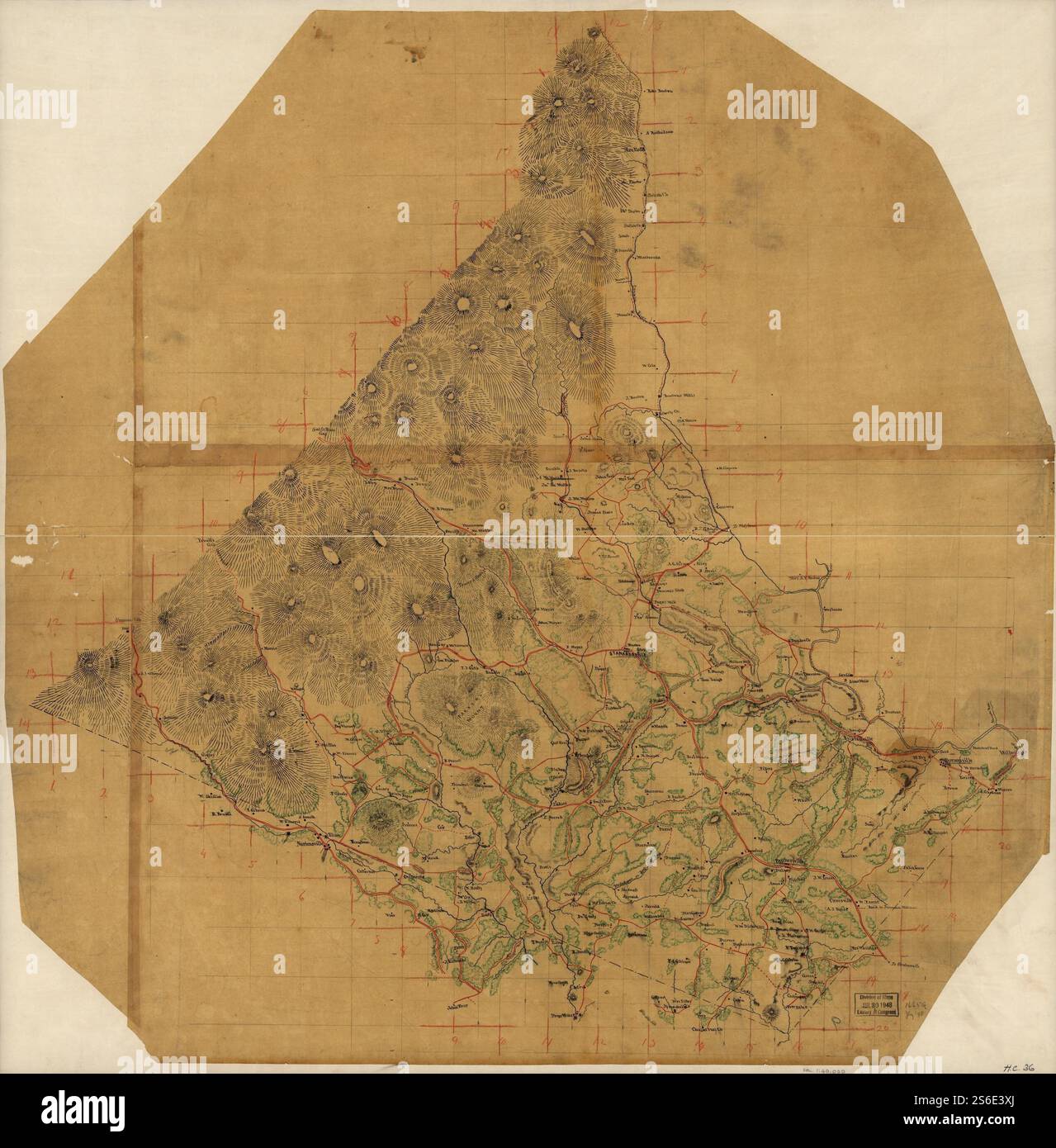 [Map of Greene County, Va.]. 1860 Stock Photo - Alamy