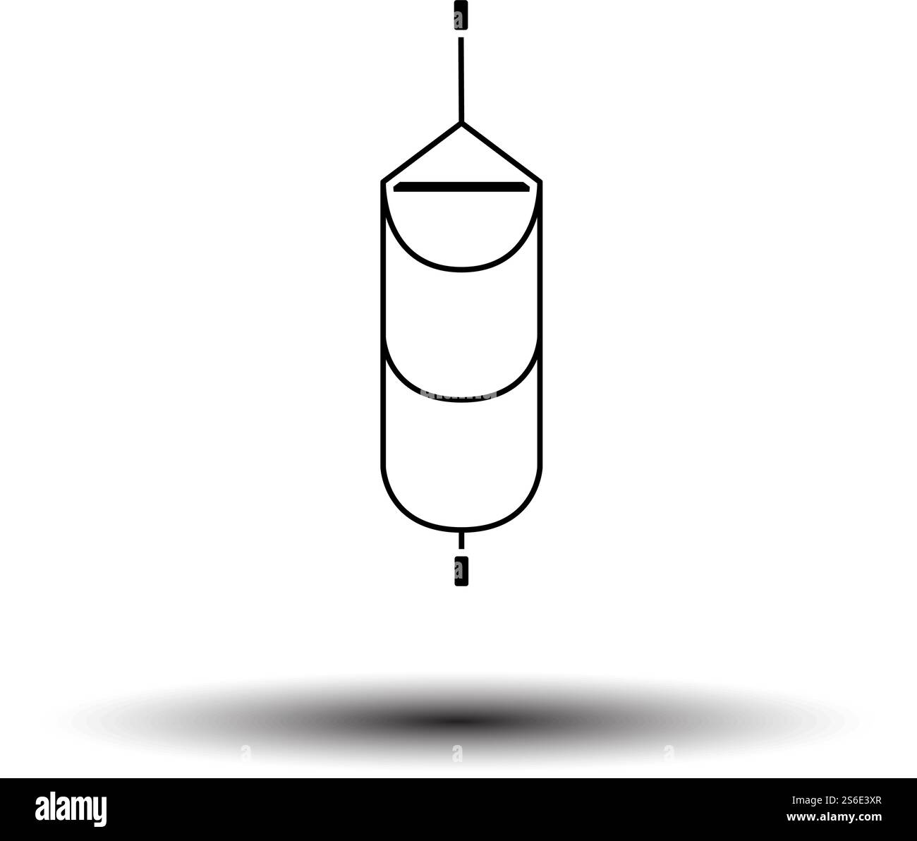 Alpinist Step Ladder Icon. Black on White Background With Shadow ...
