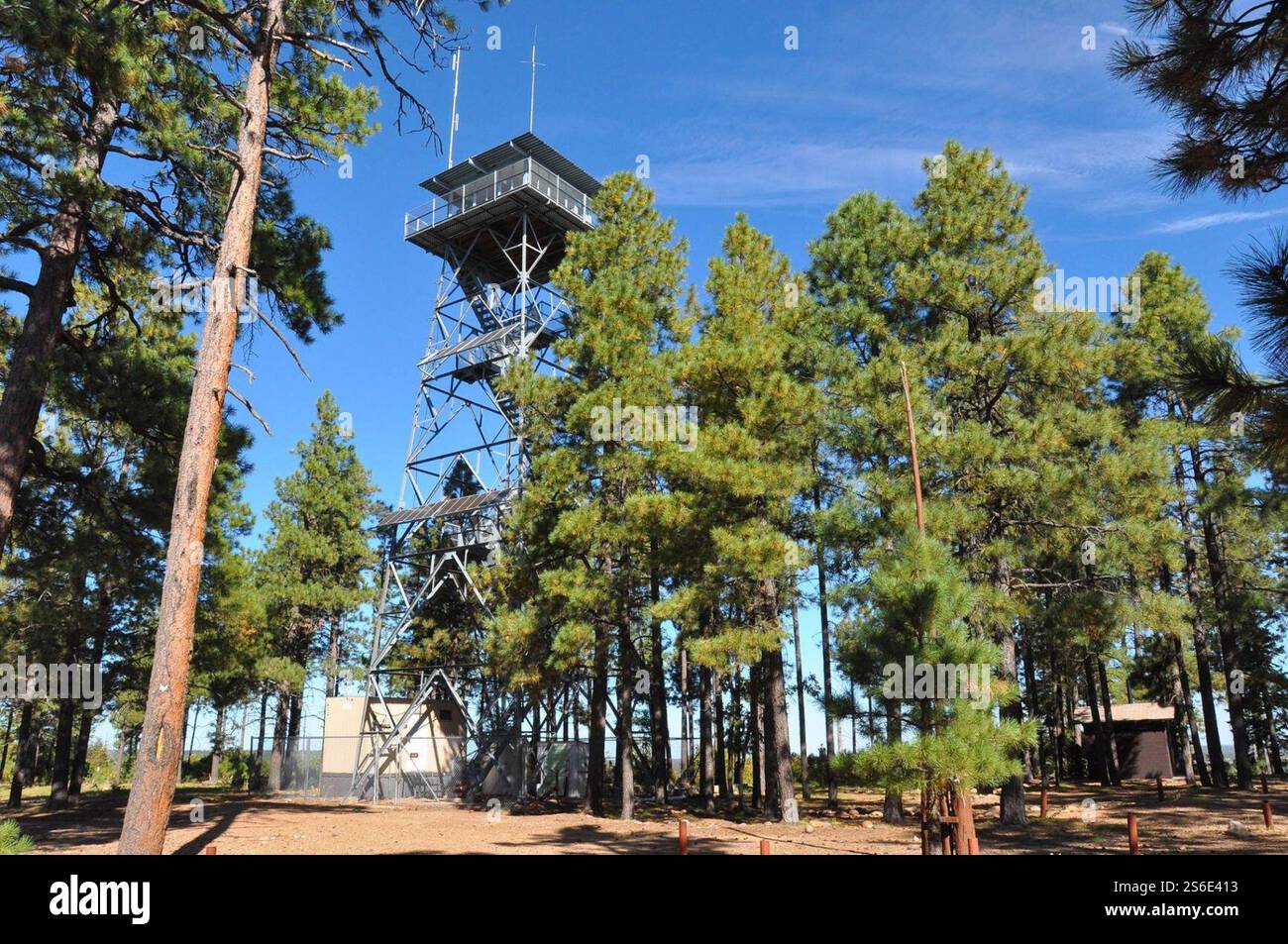 Gentry Fire Lookout Tower in Apache-Sitgreaves National Forests Stock ...