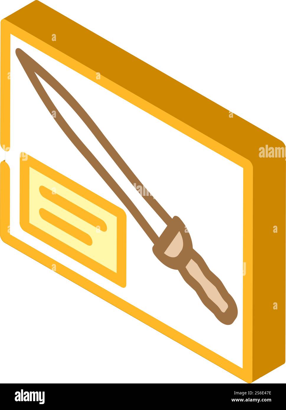 gladius museum exhibit isometric icon vector. gladius museum exhibit ...