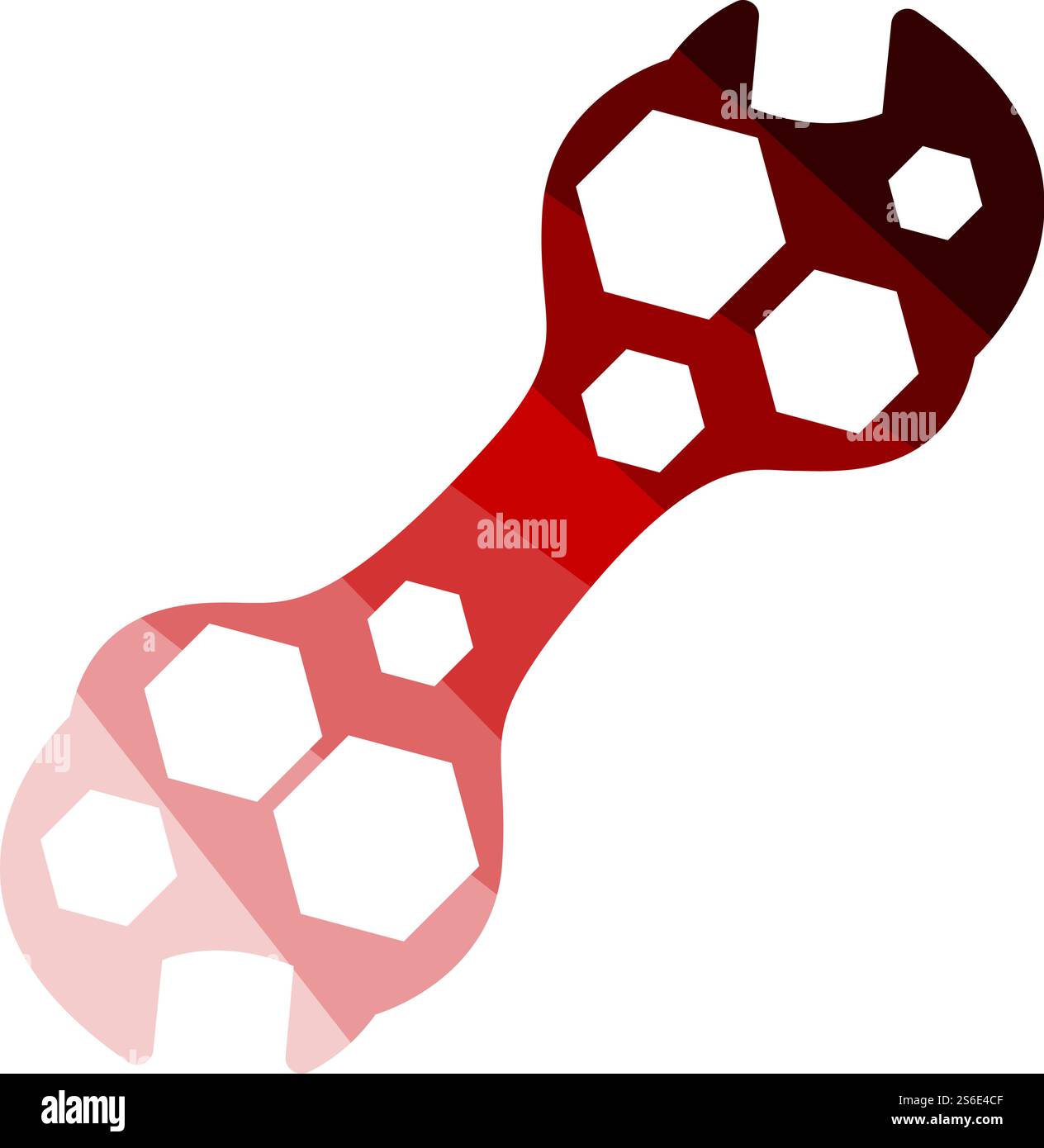 Bike Spanner Icon. Flat Color Ladder Design. Vector Illustration Stock ...