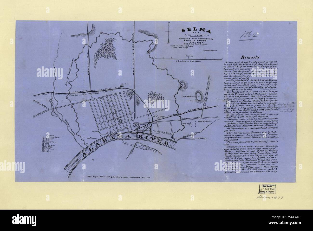 Selma alabama map hi-res stock photography and images - Alamy