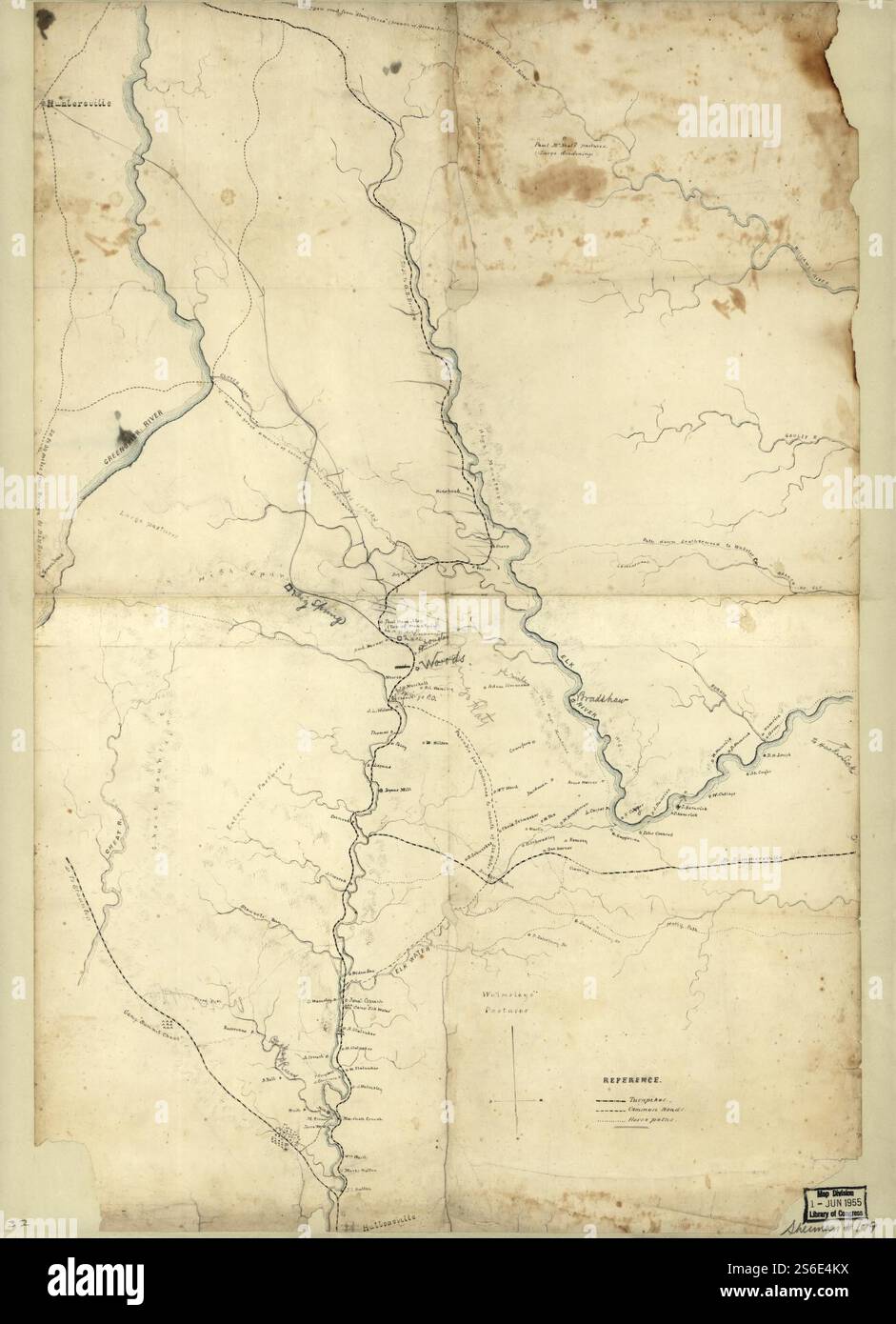[Map of part of Pocahontas, Randolph, and Webster counties, West ...
