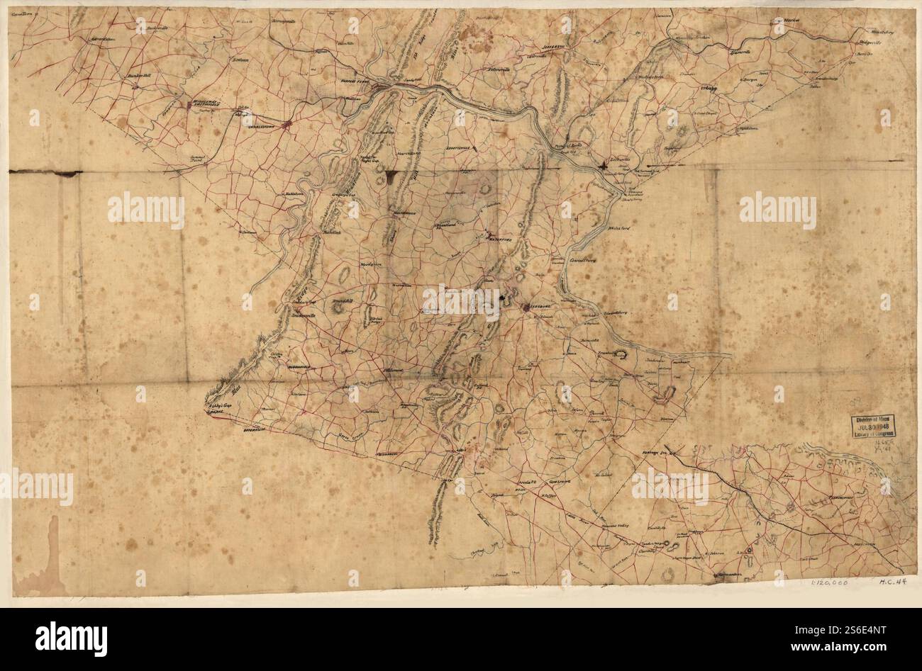 [Map of Loudoun County, Va., and parts of Fairfax County, Va ...