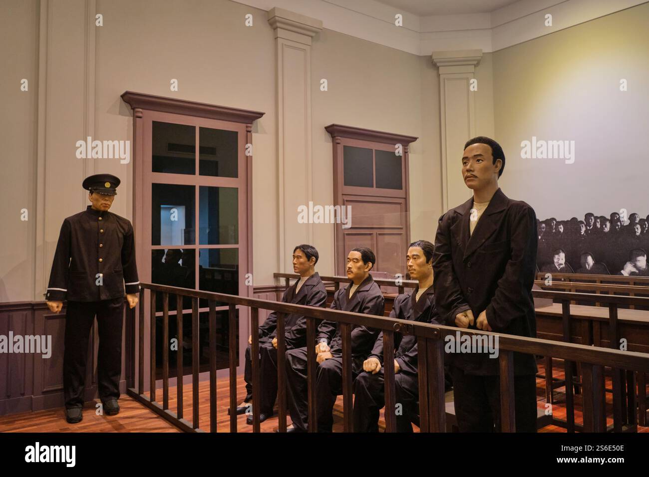 Ahn Jung-geun on trial for Harbin shooting of Ito Hirobumi. At Ahn Jung ...