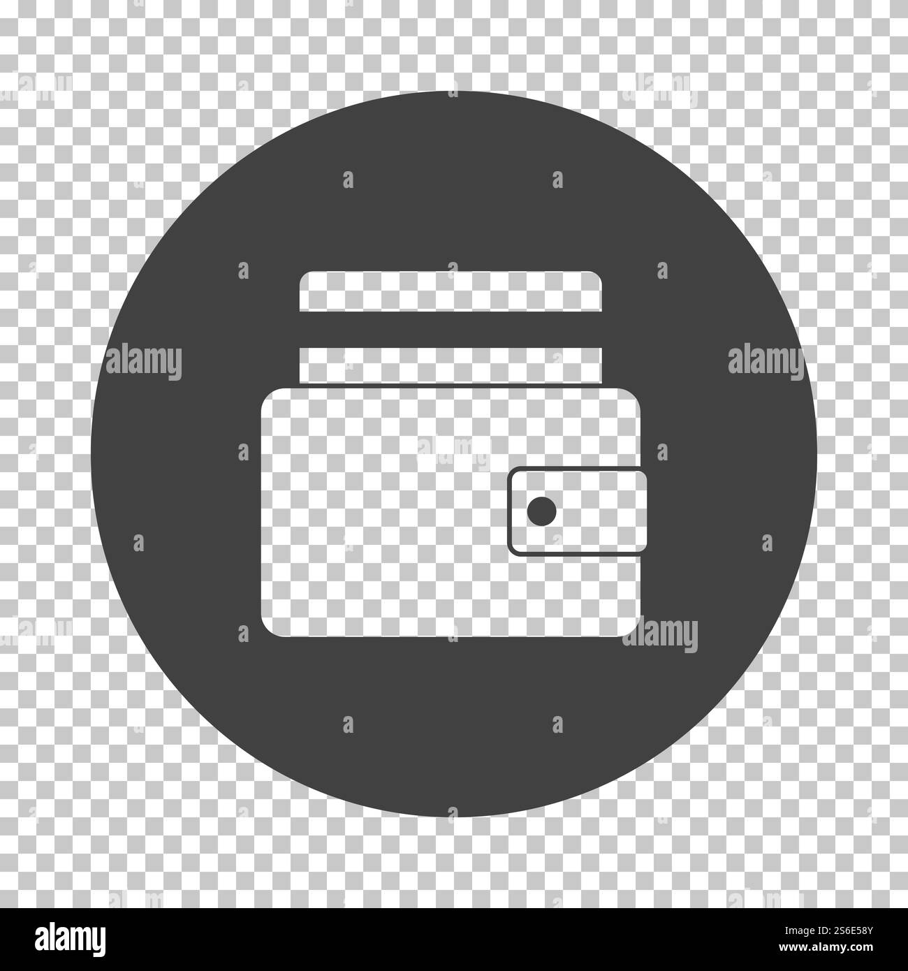 Credit Card Get Out From Purse Icon. Subtract Stencil Design on ...