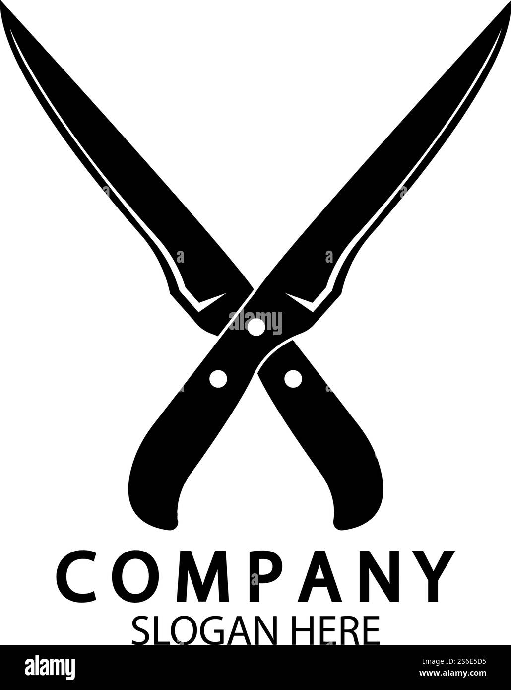 The crossed knives icon. Knife and chef, kitchen symbol. Flat ...