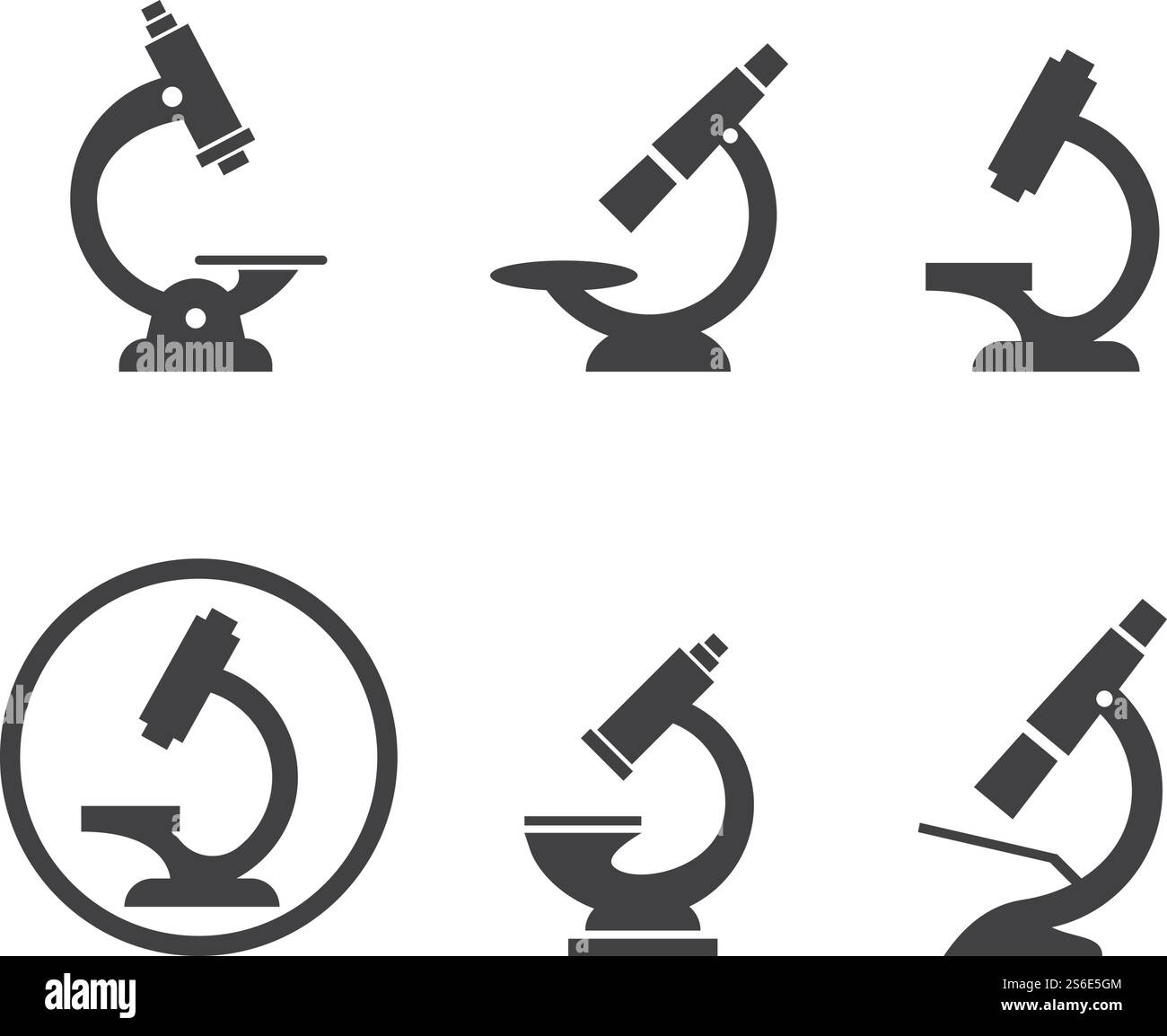Microscope logo vector design template Stock Vector Image & Art - Alamy