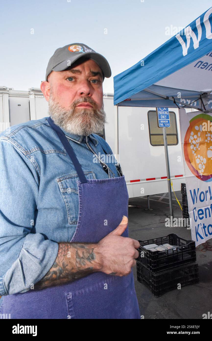 Pasadena, Califronia, USA. 15th Jan, 2025. Evan Funke, a chef of 6 ...