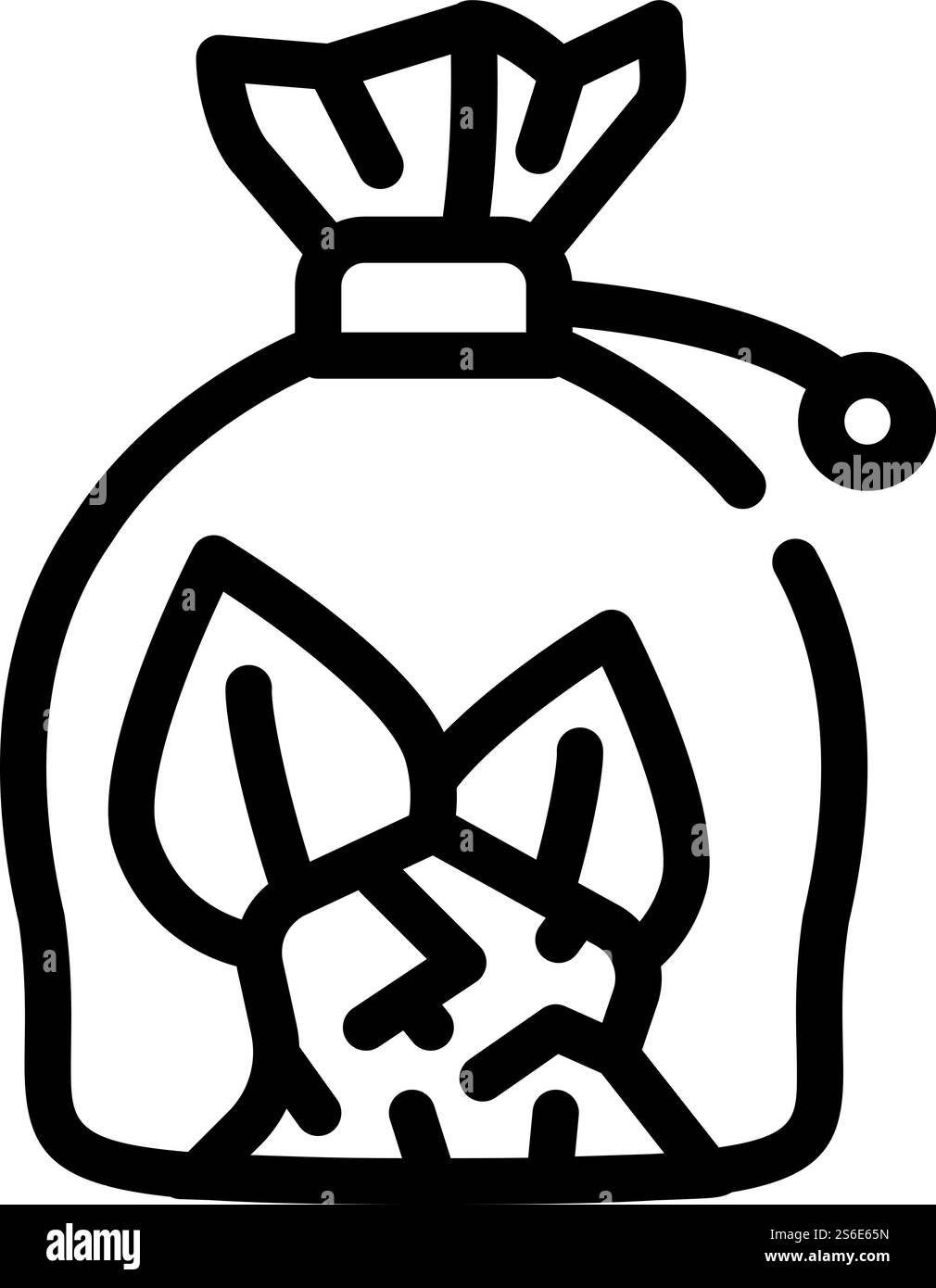 witches pouch line icon vector. witches pouch sign. isolated contour ...