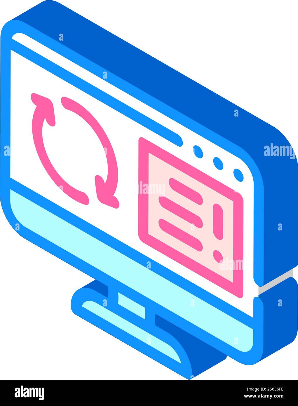 Update Operating System Isometric Icon Vector Update Operating System