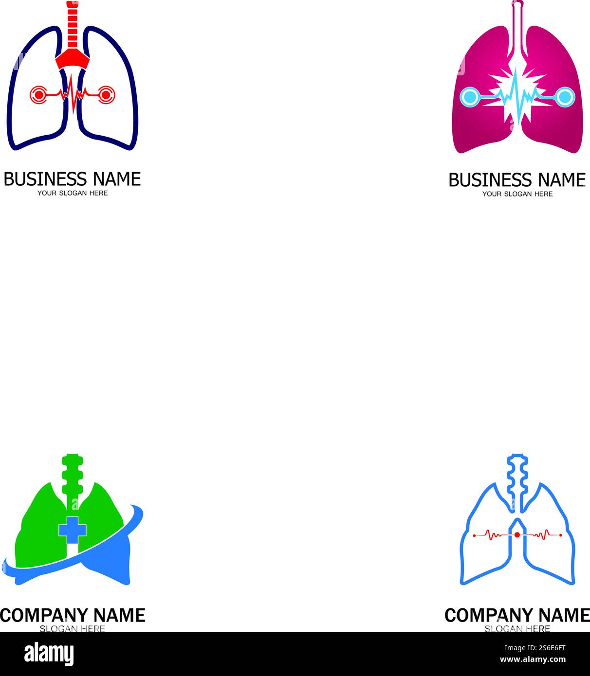 lung health and care logo template,emblem,design concept,creative ...