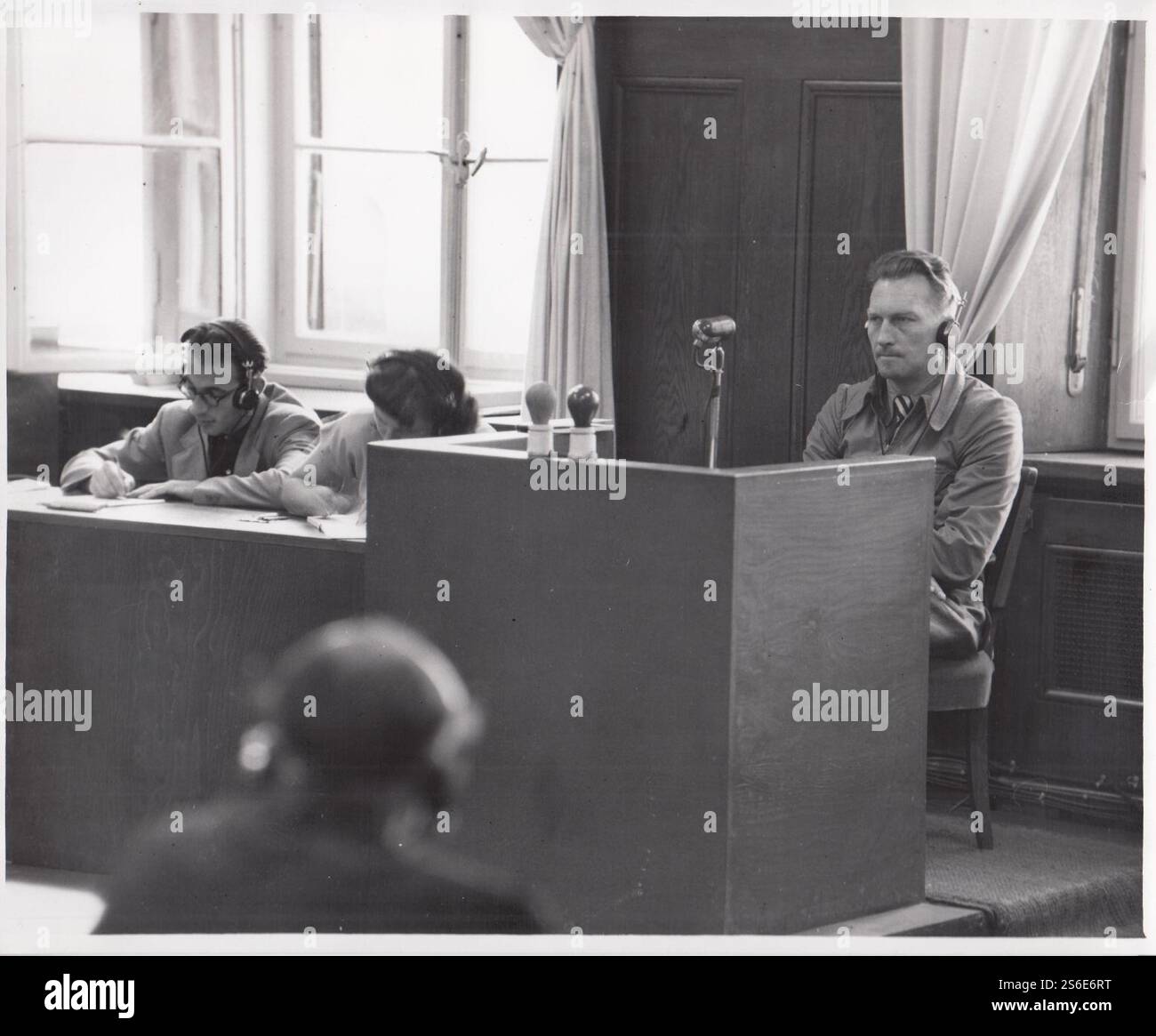 Georg Rammler testifying during the Pohl Trial Stock Photo - Alamy