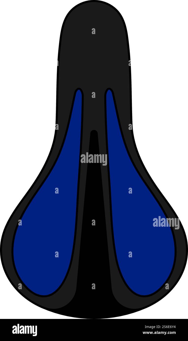 Bike Seat Icon Top View. Editable Outline With Color Fill Design ...