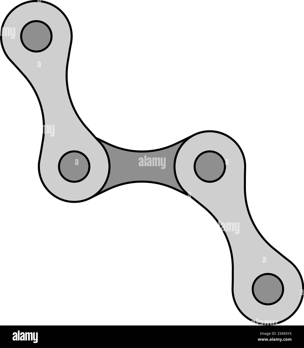 Steel chain icon outline Black and White Stock Photos & Images - Alamy