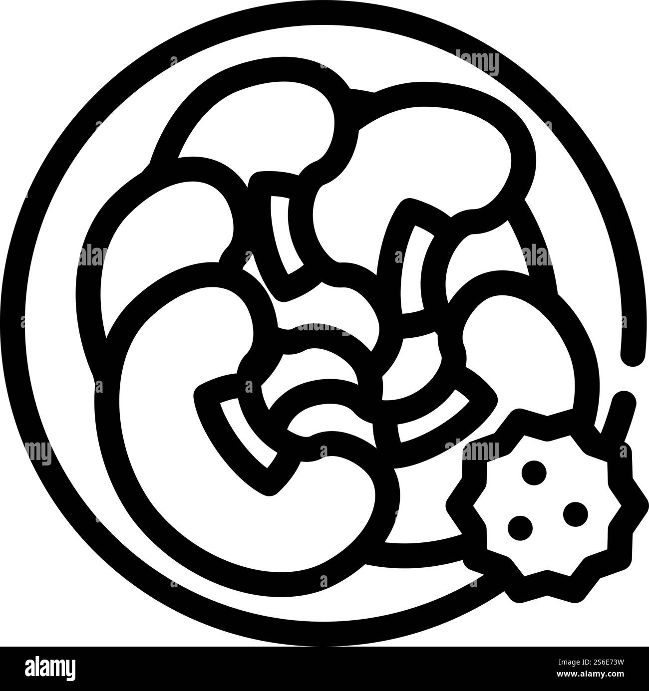 food allergy line icon vector. food allergy sign. isolated contour ...