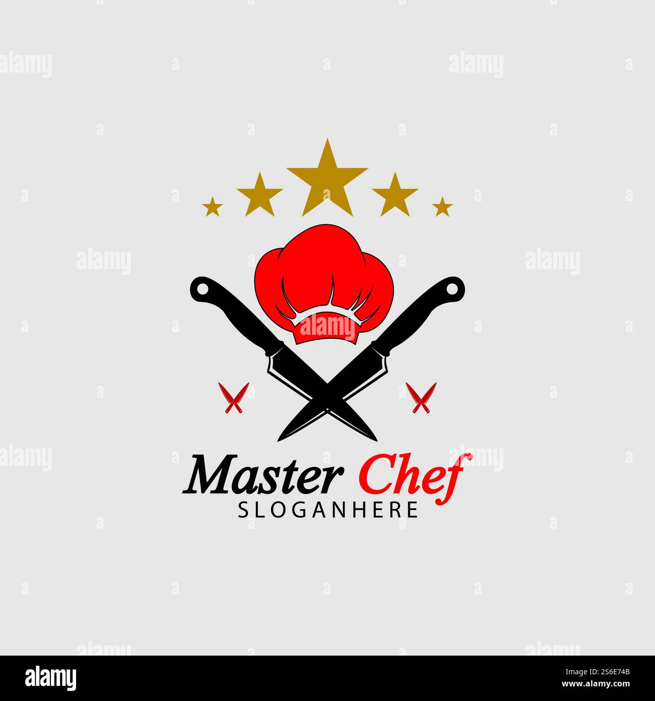 Master Chef Logo Design Vector Illustration Stock Vector Image & Art ...