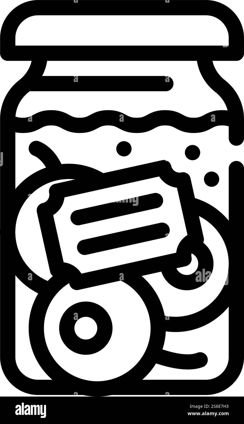 preserved eyes line icon vector. preserved eyes sign. isolated contour ...