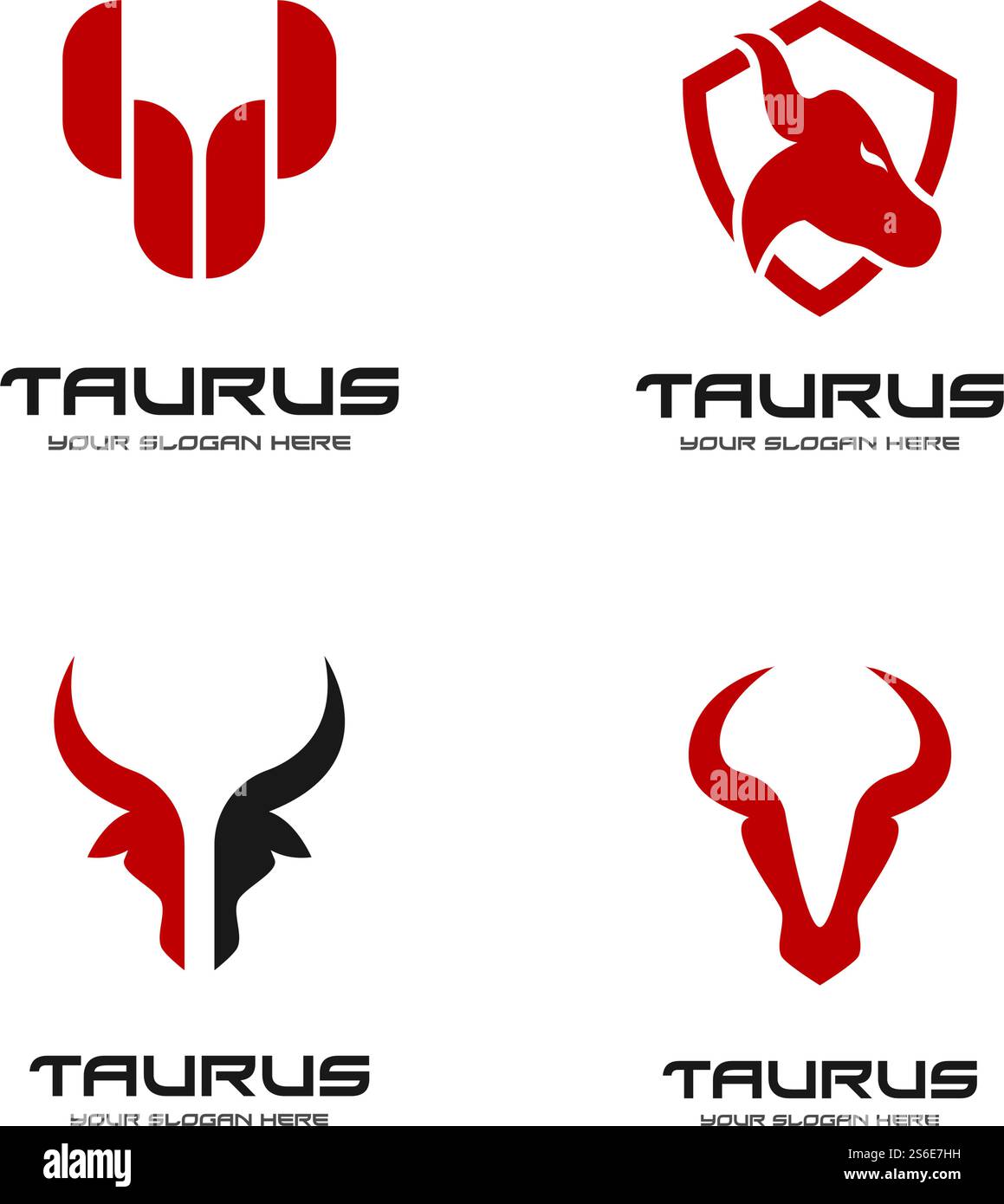Taurus logo template vector design illustration Stock Vector Image ...