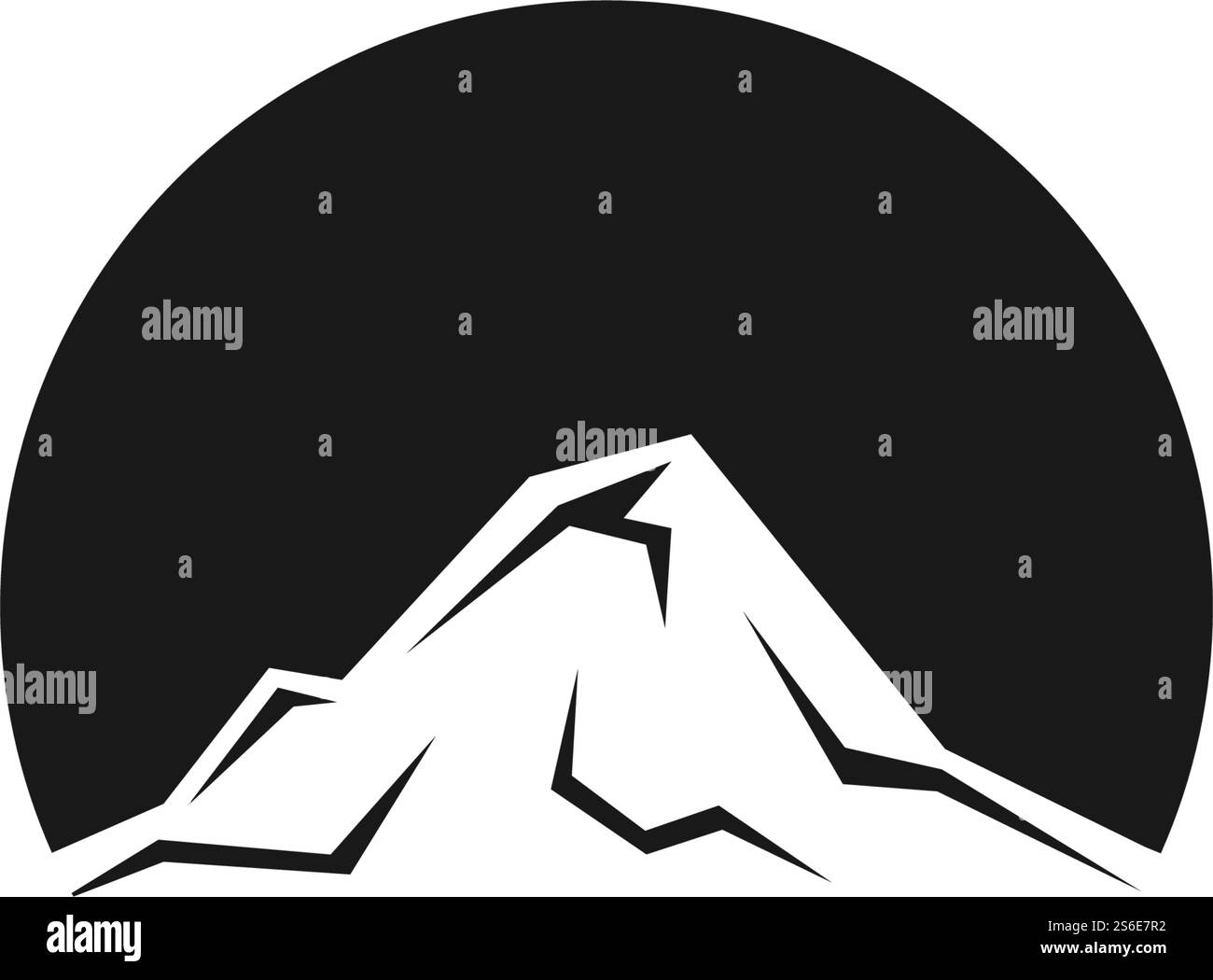 Mountain illustration nature logo vector Stock Vector Image & Art - Alamy