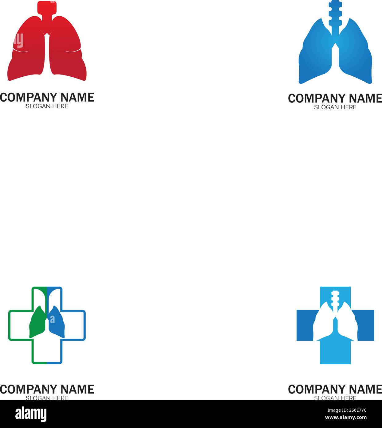 lung health and care logo template,emblem,design concept,creative ...