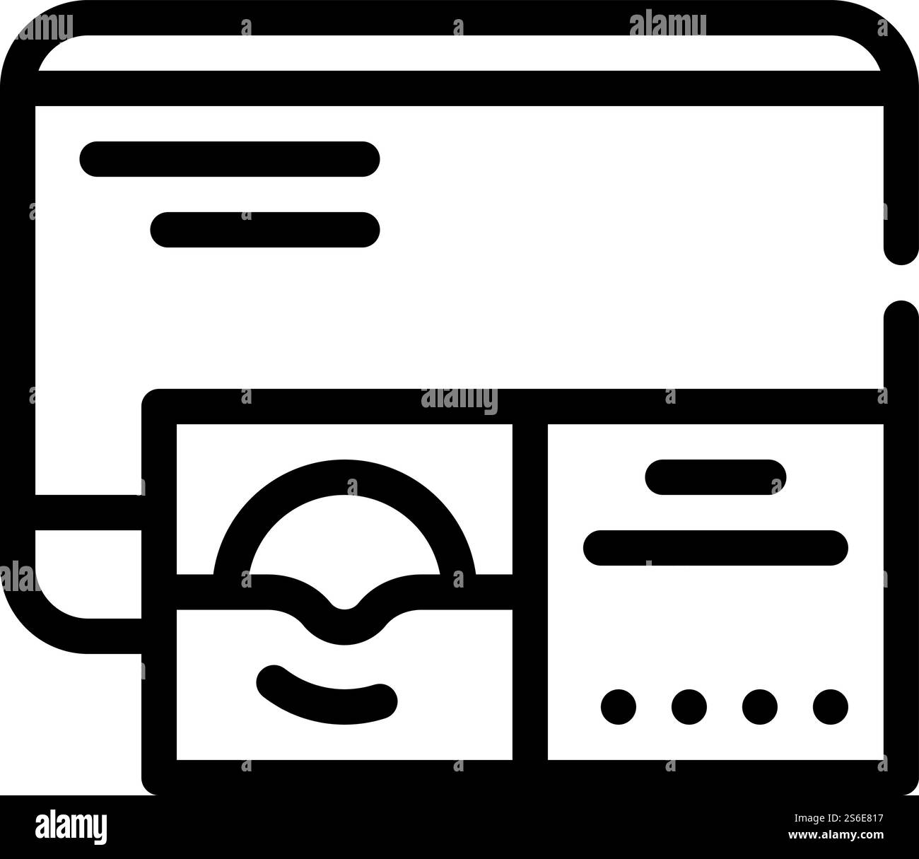 disc with operating system line icon vector. disc with operating system sign. isolated contour ...