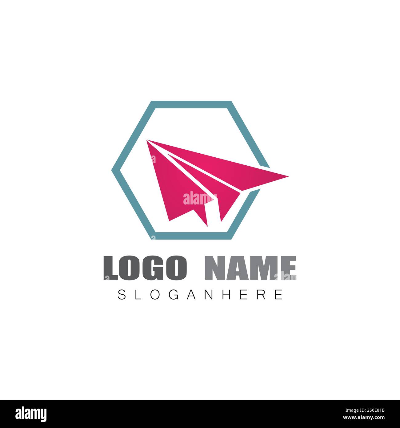 Paper plane logo vector illustration template Stock Vector Image & Art ...