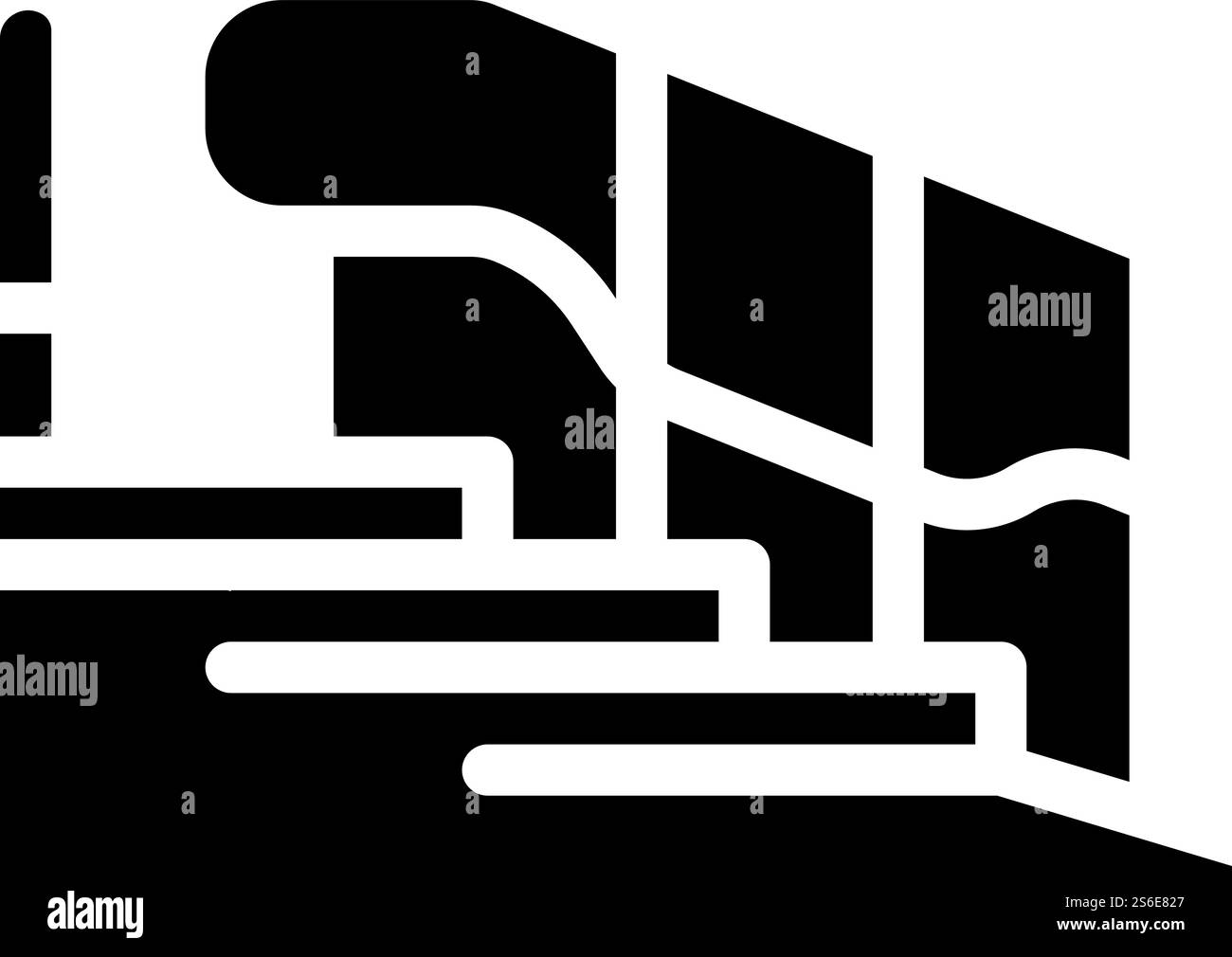 dynamic exercise ladder-bars glyph icon vector. dynamic exercise ladder ...
