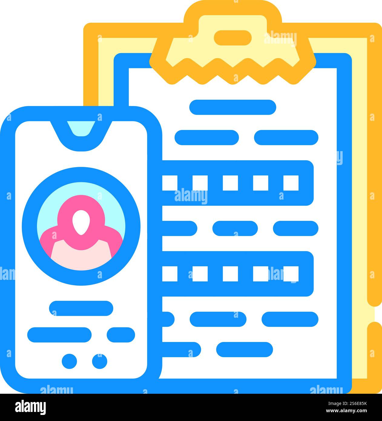 client questionnaire call center color icon vector. client ...