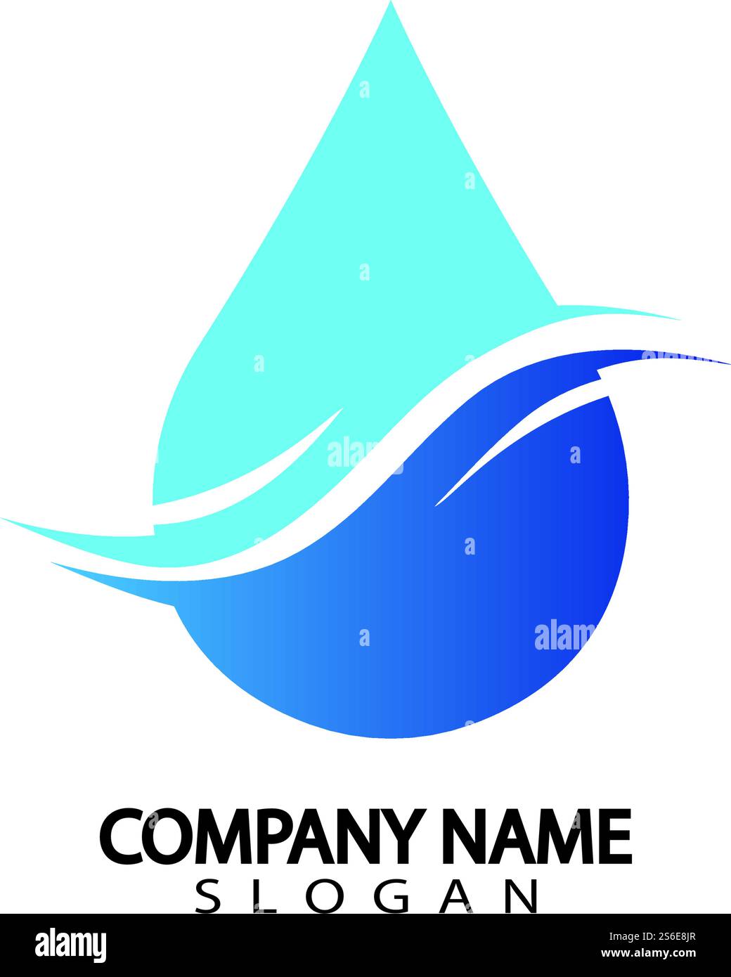 Drop of watter with wave. logo concept Stock Vector Image & Art - Alamy