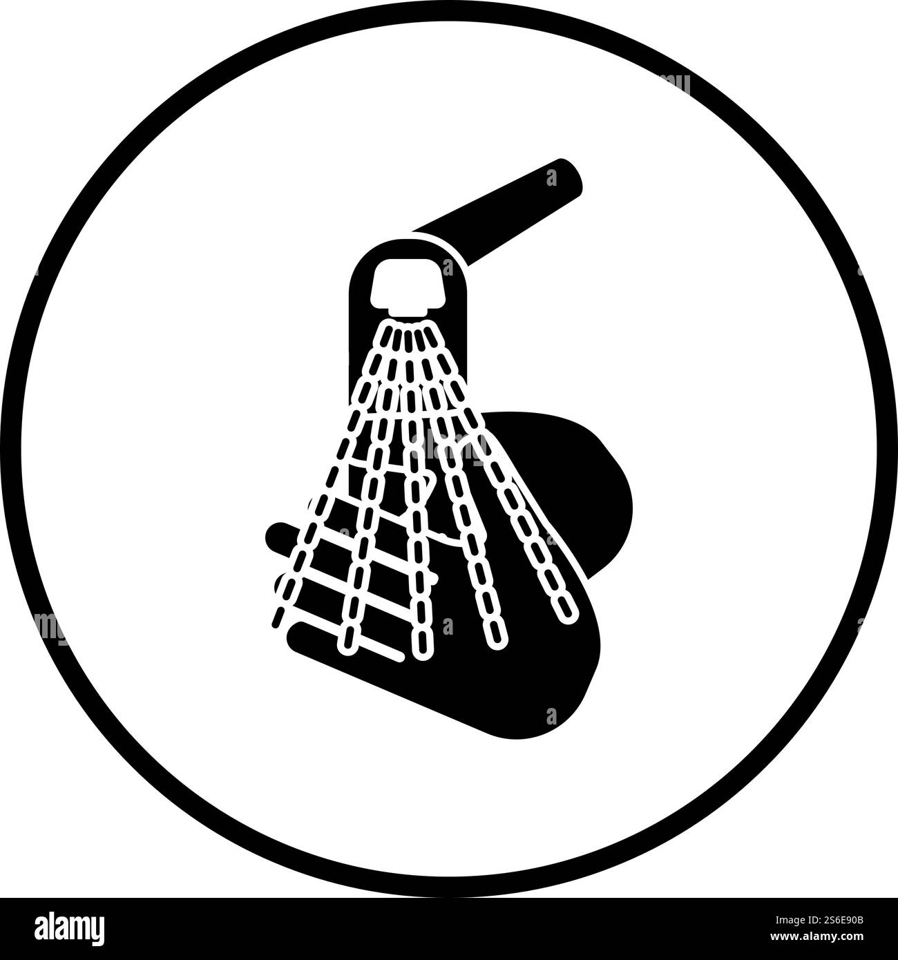 Hand Washing Icon. Thin Circle Stencil Design. Vector Illustration ...