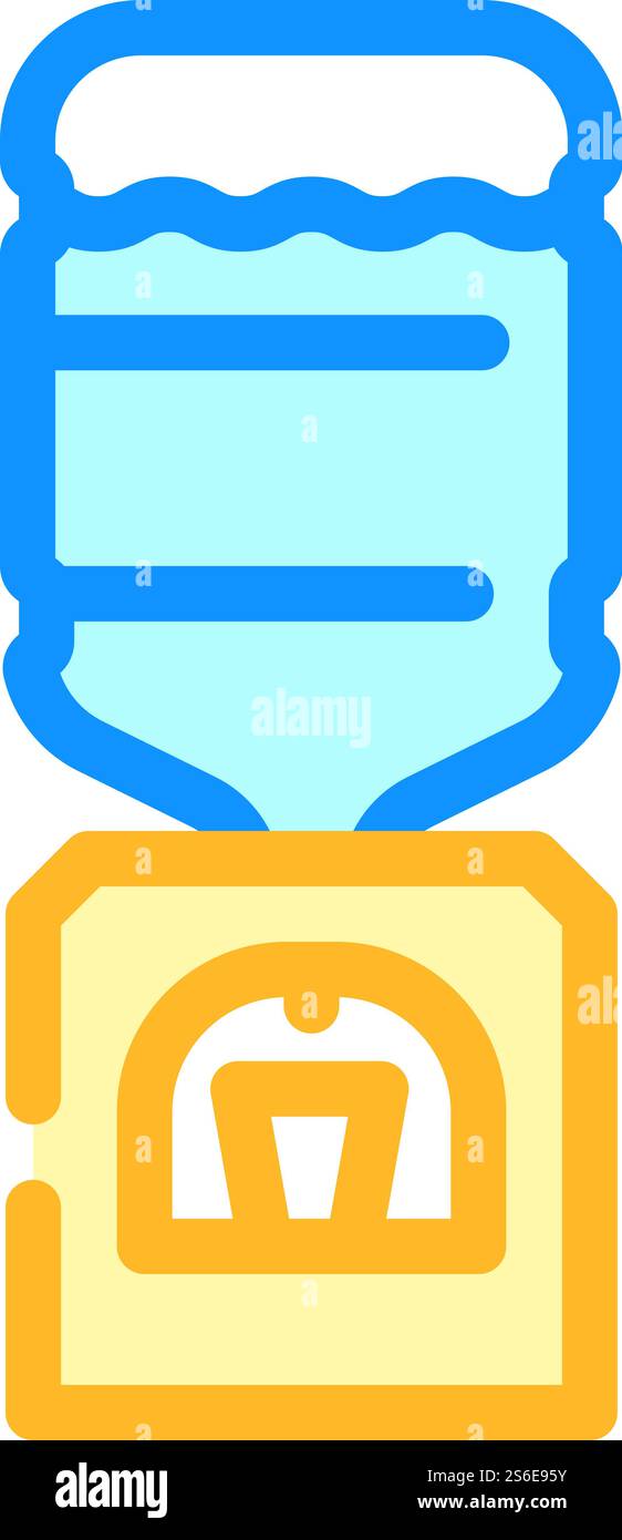 water cooler color icon vector. water cooler sign. isolated symbol ...