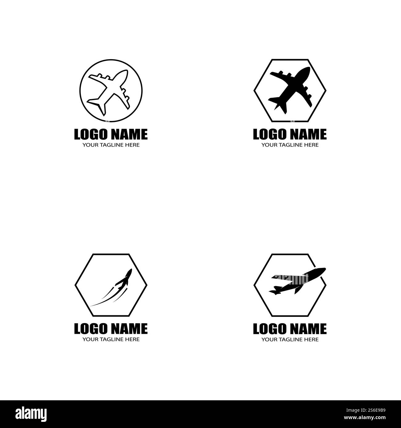 Paper plane logo vector illustration template Stock Vector Image & Art ...