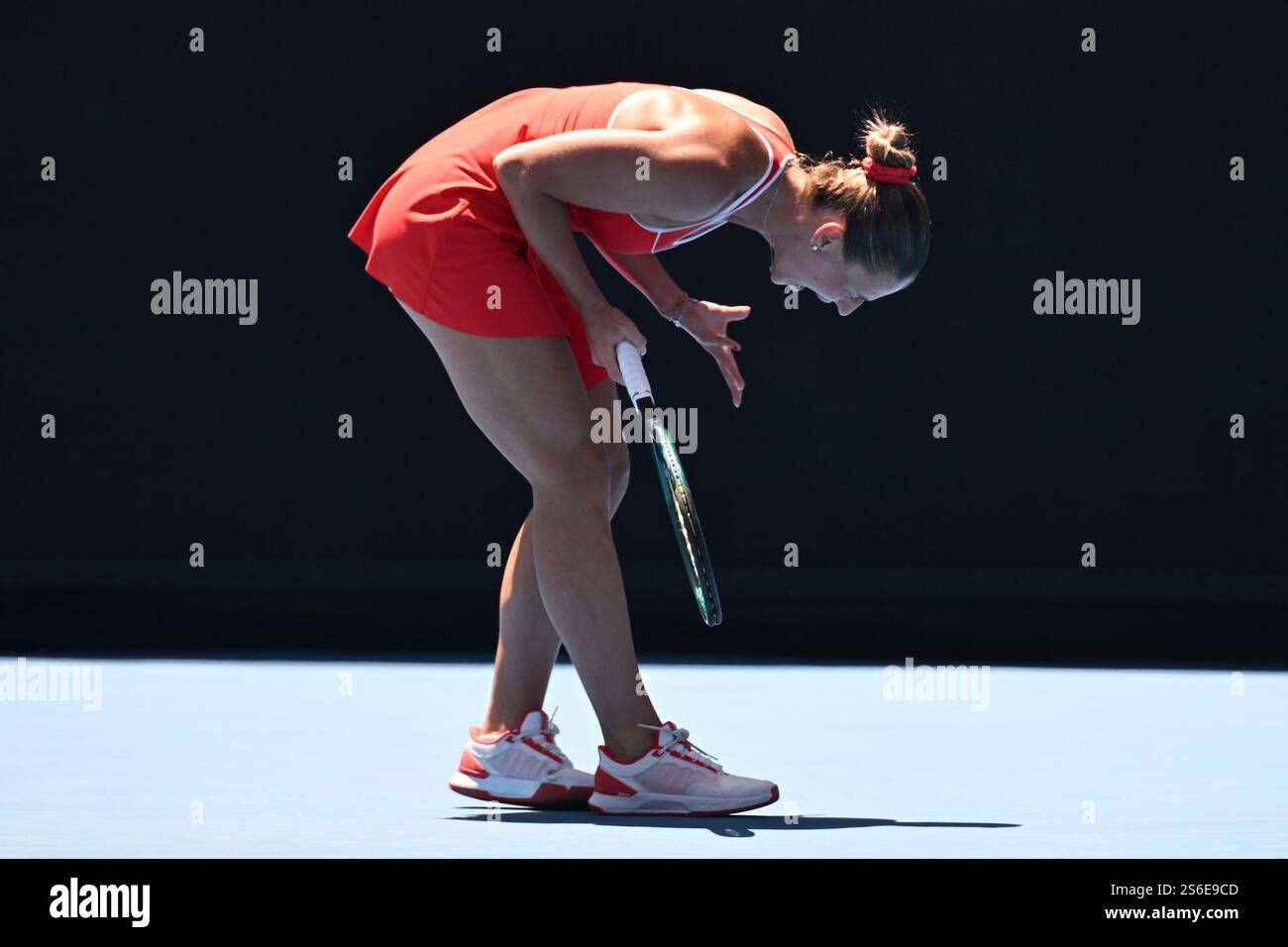 Melbourne, Australia. 17th Jan, 2025. Marta Kostyuk of Ukraine reacts ...
